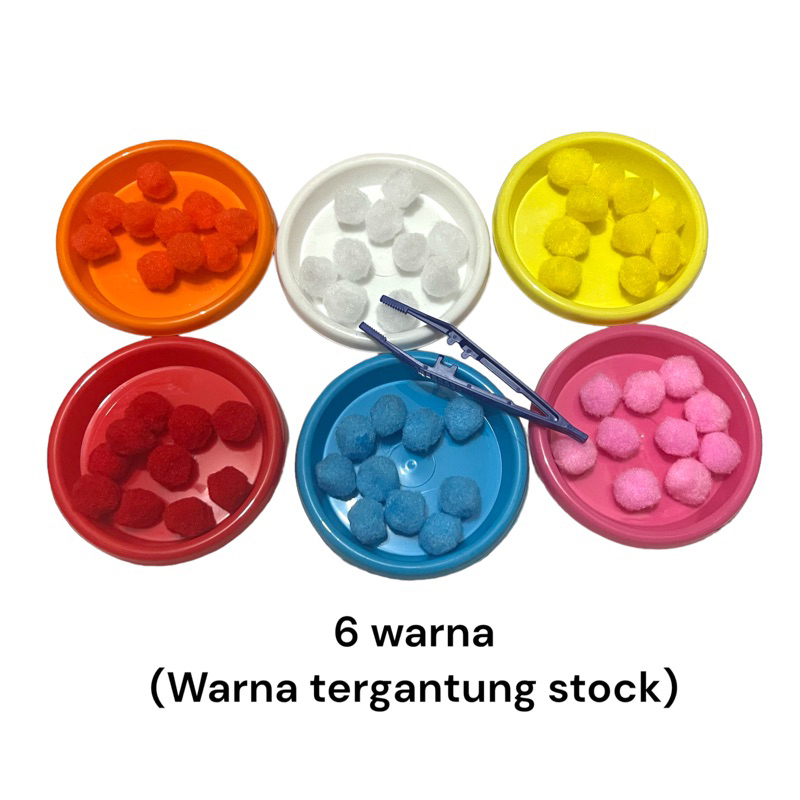 Jual Mainan Edukasi Anak Sorting Color Set / Set Plate/ Piring ...