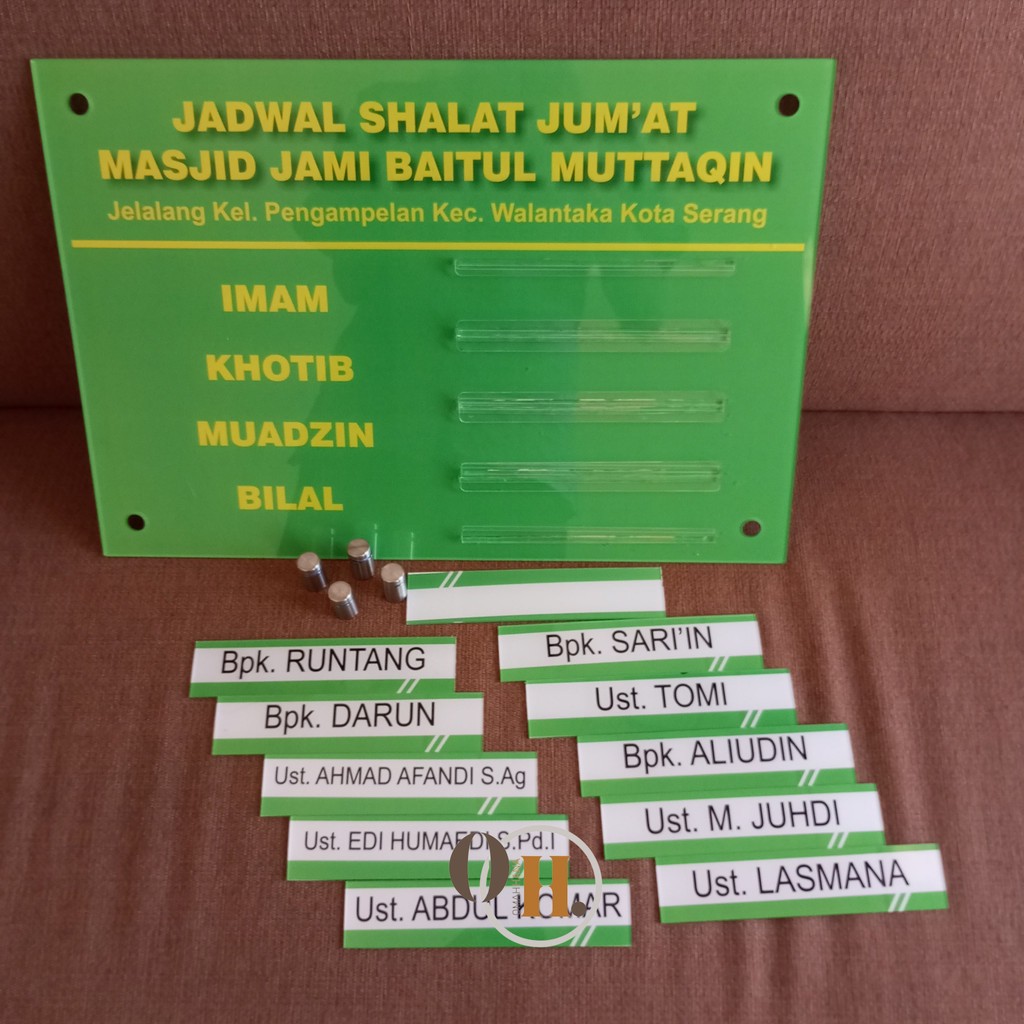 Jual Custom Nama Slot - Custom Papan Nama Akrilik Sliding | Shopee ...