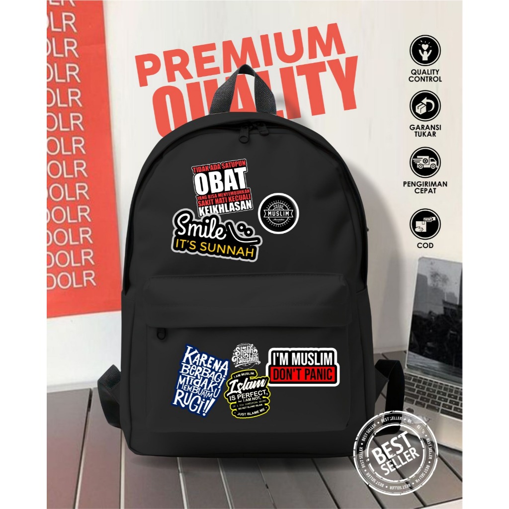 Jual Tas Distro Pria Sekolah Motif Gambar Islami Slot Laptop Tas ...