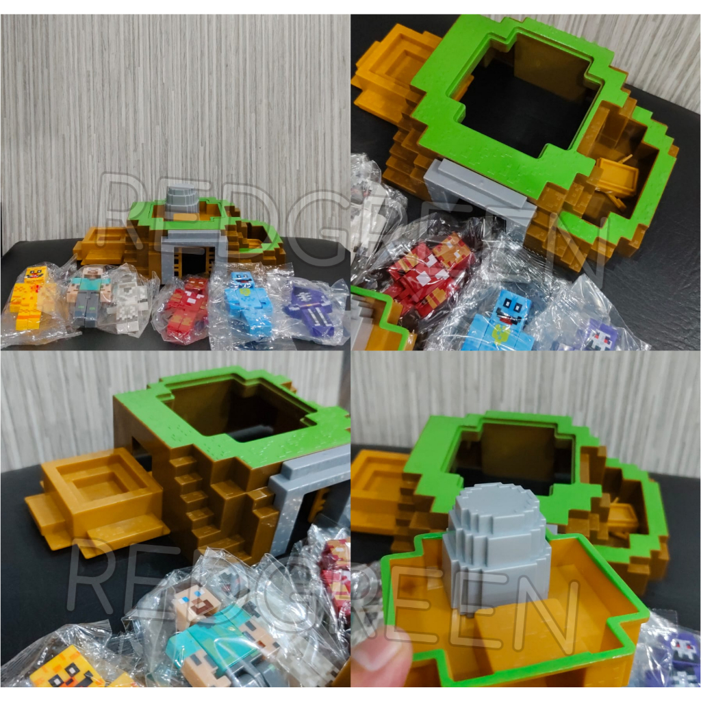 Jual mainan anak koleksi minecraft set pulau ironman tanpa box mine ...