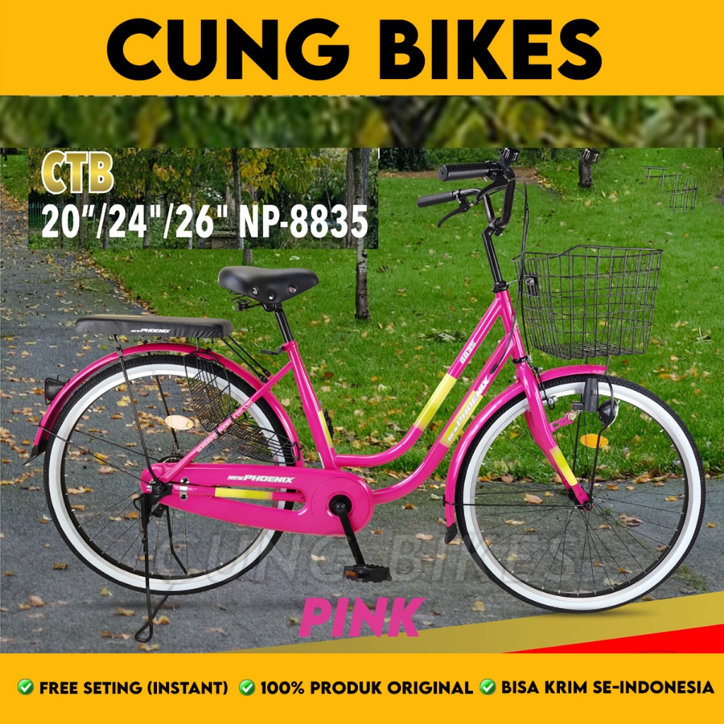 Jual Sepeda Mini PHOENIX NP 8835 Untuk Dewasa Keranjang Ukuran 20 24 26 ...