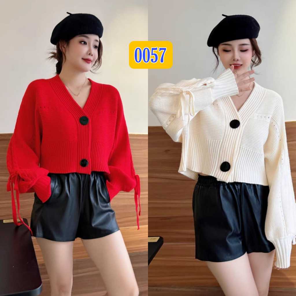 Jual Blouse Panjang Crop Warna Polos 0057/ Pakaian Casual Wanita Blous ...