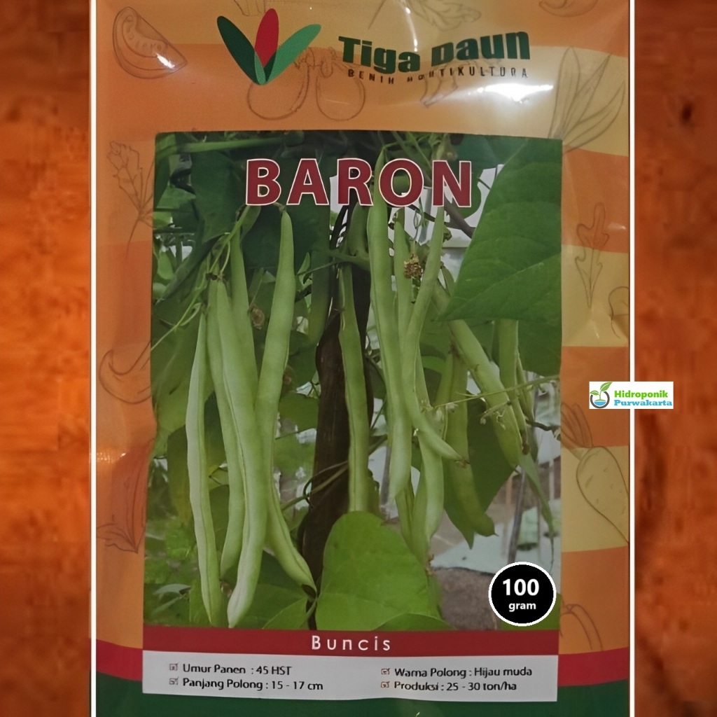 Jual Benih Buncis BARON 100 gram Biji Hitam Cap Tiga Daun | Shopee ...