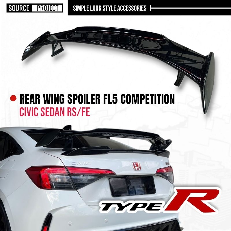 Jual AKSESORIS CIVIC - WING SPOILER TYPE R FL5 COMPETITION FOR CIVIC ...
