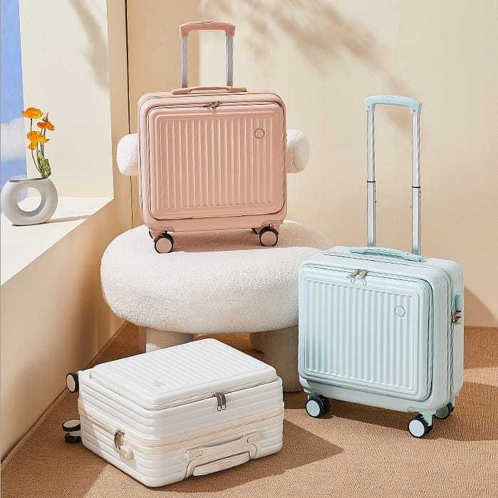 Jual Laoshidaishu Koper Pilot Mini 18 Inchi Double Pin Cabin Size ...