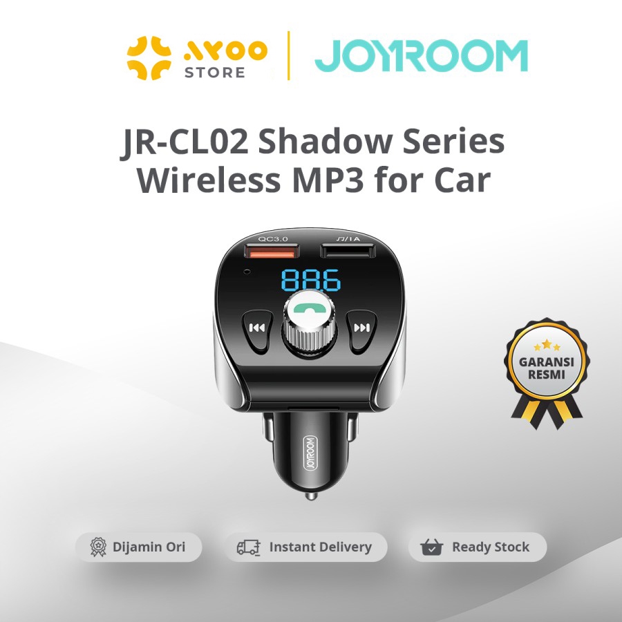 Jual JOYROOM JR-CL02 Shadow Series Wireless MP3 player For Car (Fast ...