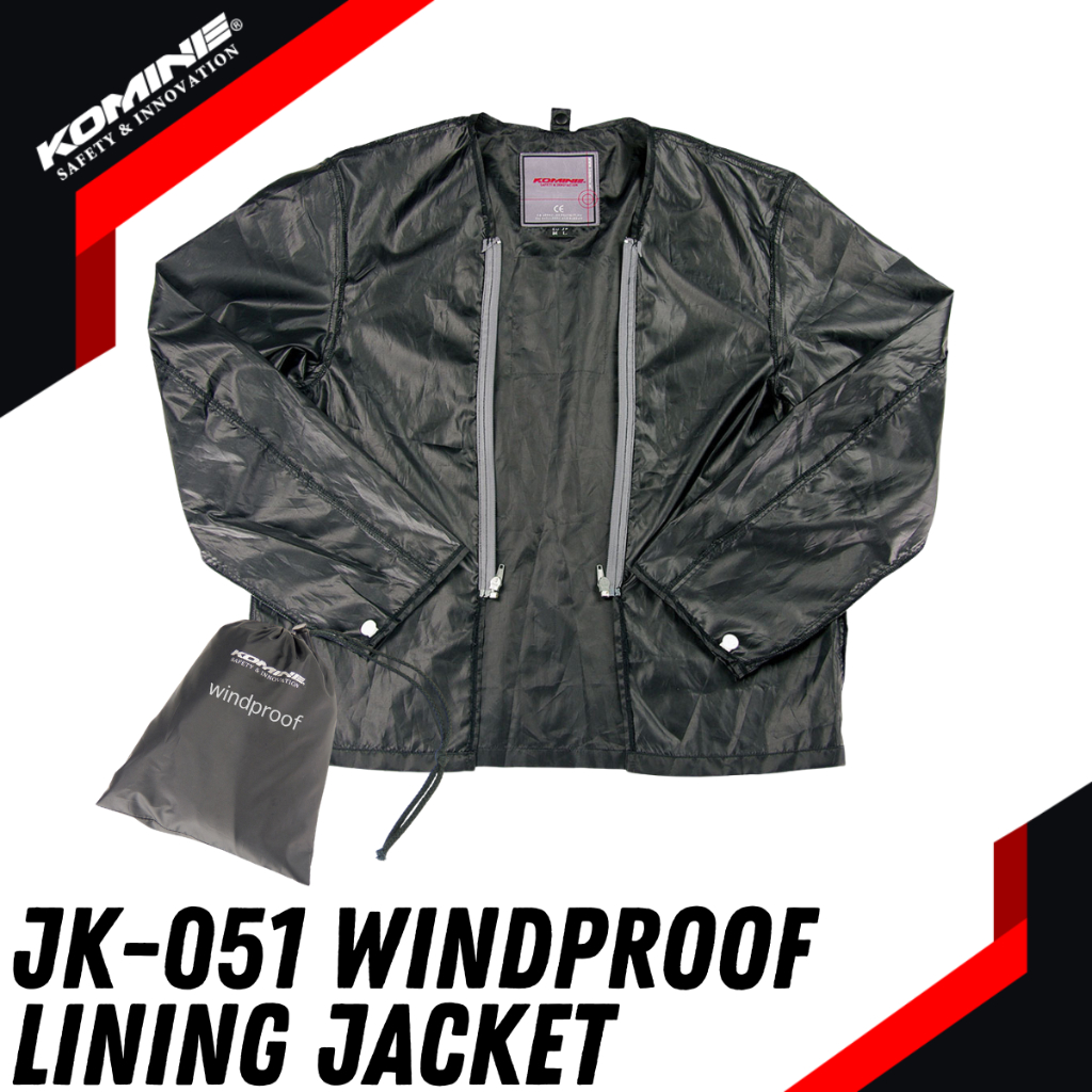 Jual Komine JK-051 Windproof Lining Jacket Dalaman Jaket Motor Komine Anti Angin Inner Original ...