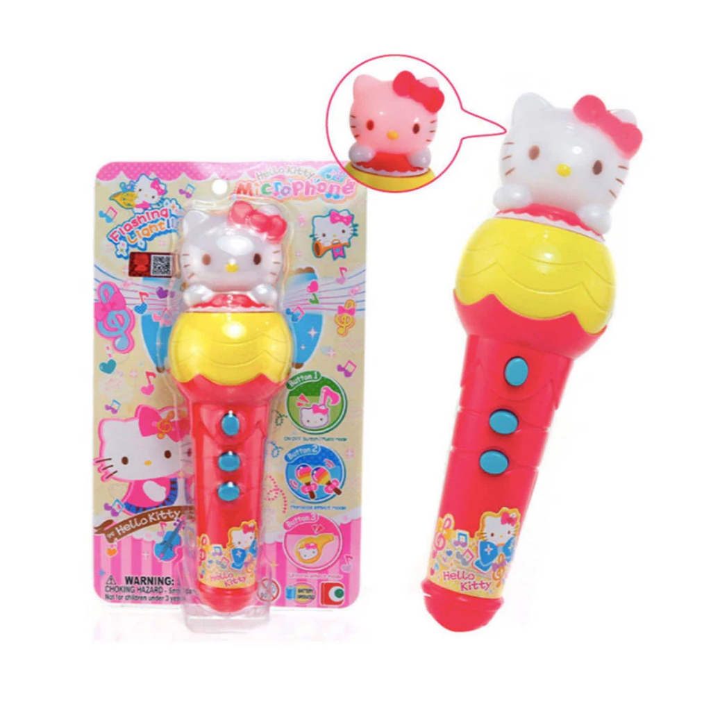 Jual Sanrio Hello Kitty Microphone Mainan Music Mic Karaoke Anak ...