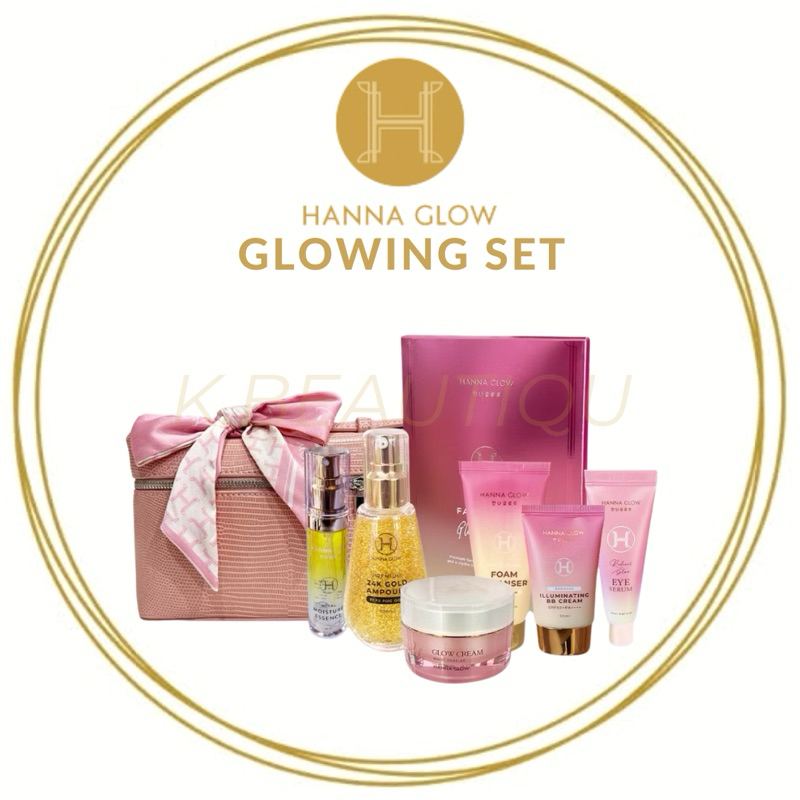 Jual Hanna Glow Glowing Set (Free Limited Glowing Bag) | Shopee Indonesia