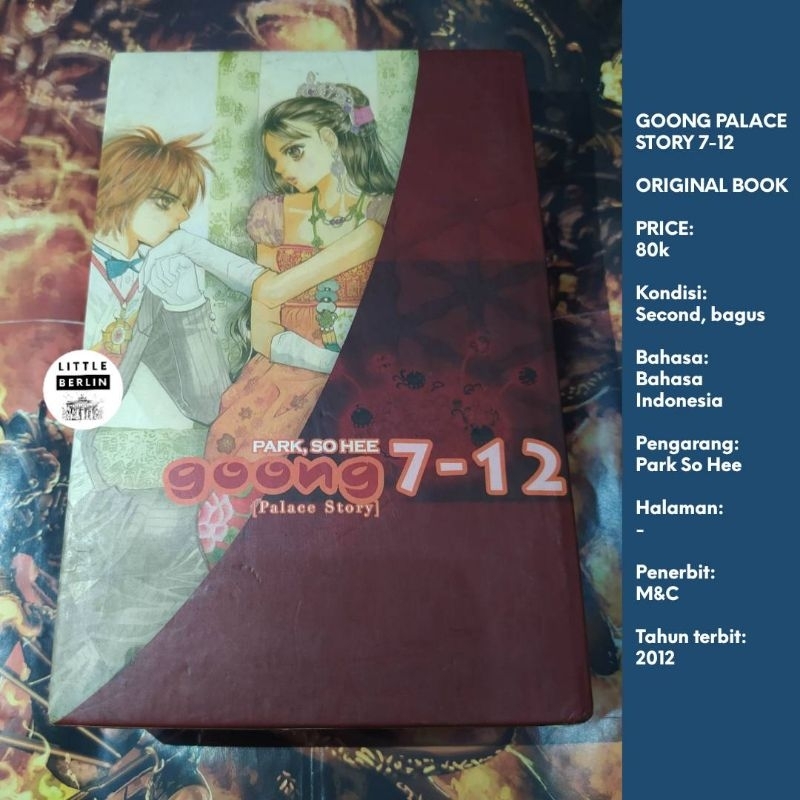 Jual ORIGINAL Komik GOONG Palace Story 7-12 (6 Komik) Park So Hee Komik Korea Drakor Princess ...
