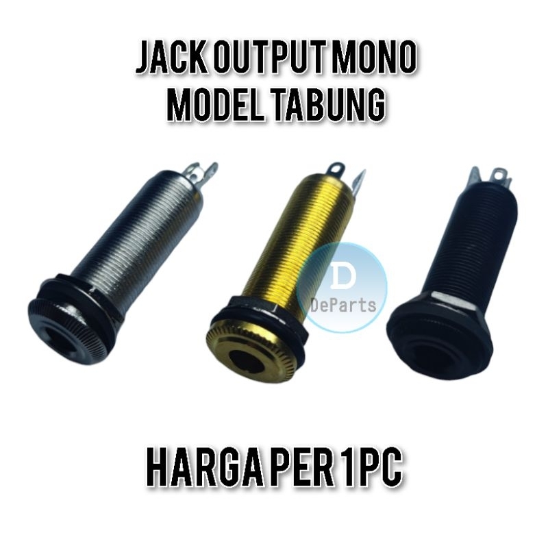Jual Socket jack female output model tabung untuk gitar dan bass ...