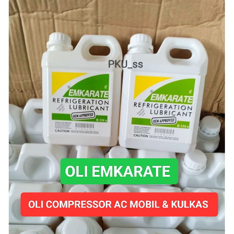 Jual OLI EMKARATE R134a / OLI COMPRESSOR AC MOBIL ATAU KULKAS | Shopee ...