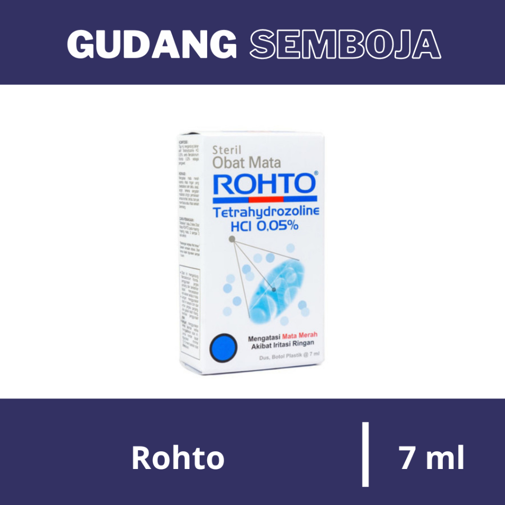Jual Rohto Obat Tetes Mata 7 ml / Obat Steril Mata Rohto | Shopee Indonesia