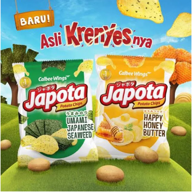 Jual Snack JAPOTA Keripik Kentang Potato Chips 68gr - BANYAK VARIAN ...