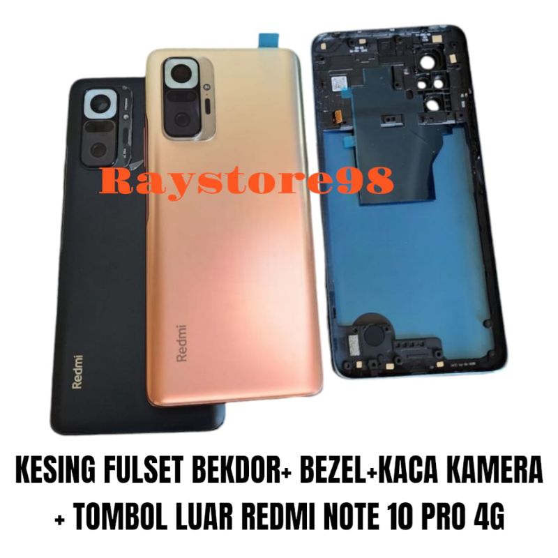 Jual Kesing Redmi Note 10 Pro 4G Backdor + Bazel + Tombol Luar + Kaca ...