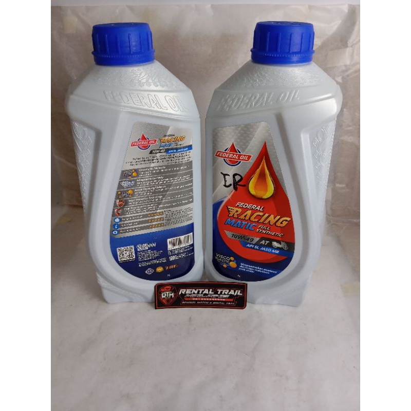 Jual OLI FEDERAL RACING MATIC 10W-40 AT 1 LITER | Shopee Indonesia