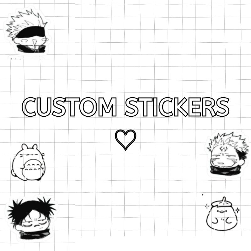 Jual Custom die cut sticker - custom print - dengan laminasi | Shopee ...