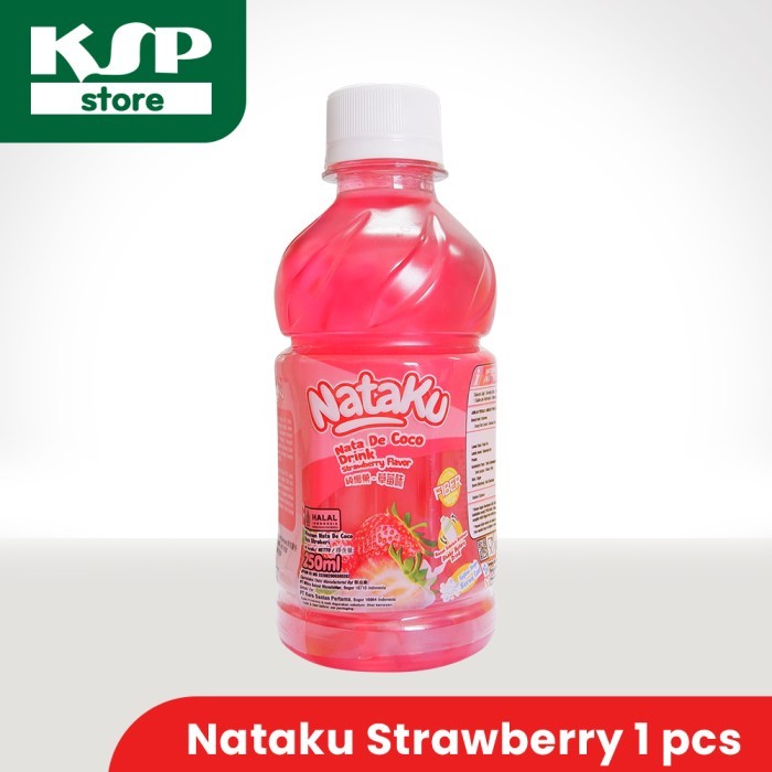 Jual Nataku Strawberry Nata de Coco Ready To Drink 1 Pcs | Shopee Indonesia