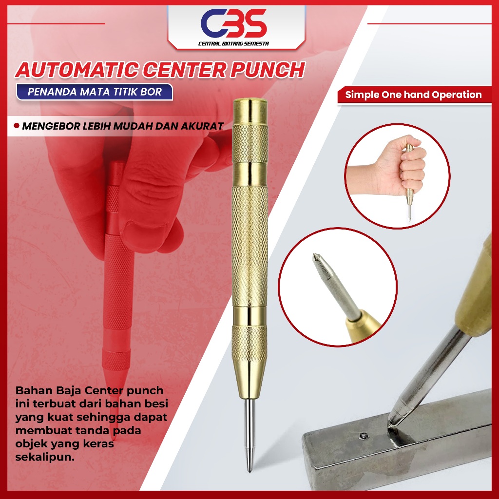 Jual Automatic Center Punch Penanda Titik Bor Penitik Drip Center Pen ...