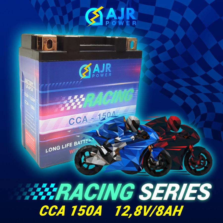 Jual ACCU Aki Lithium LiFePo4 RACING Jupiter Shogun Tiger 12V 8AH BMS ...