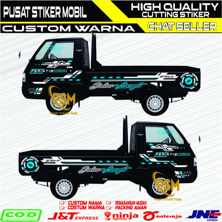 Jual Stiker striping cutting L300 Stiker L300 Pick Up Model Robot 2 ...