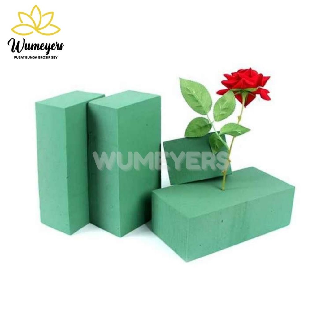 Jual WM 1PCS FLORAL FOAM BUSA KERING HIJAU - OASIS UNTUK BUCKET BUNGA ...