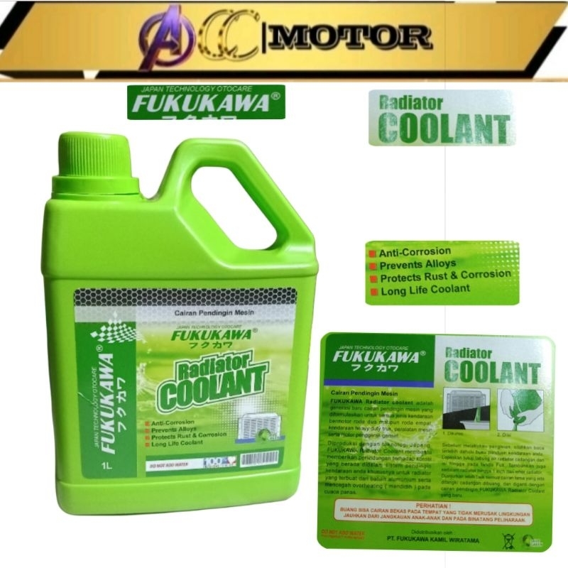 Jual COOLANT AIR RADIATOR FUKUKAWA 1L (1000ML) ANTI KARAT HIGH QUALITY ...