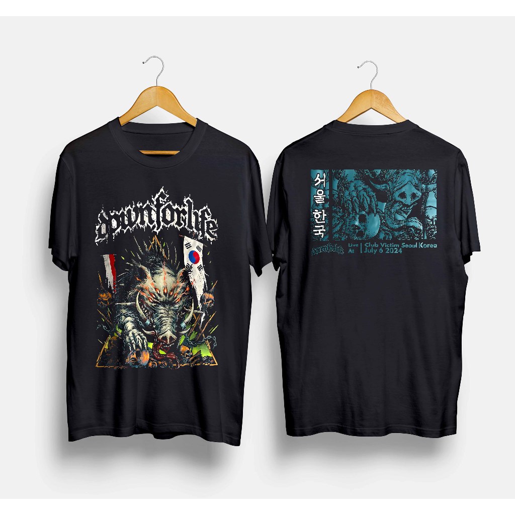 Jual Tshirt Band DOWN FOR LIFE - ASIA TOUR 2024 / Kaos Musik Rock Metal ...