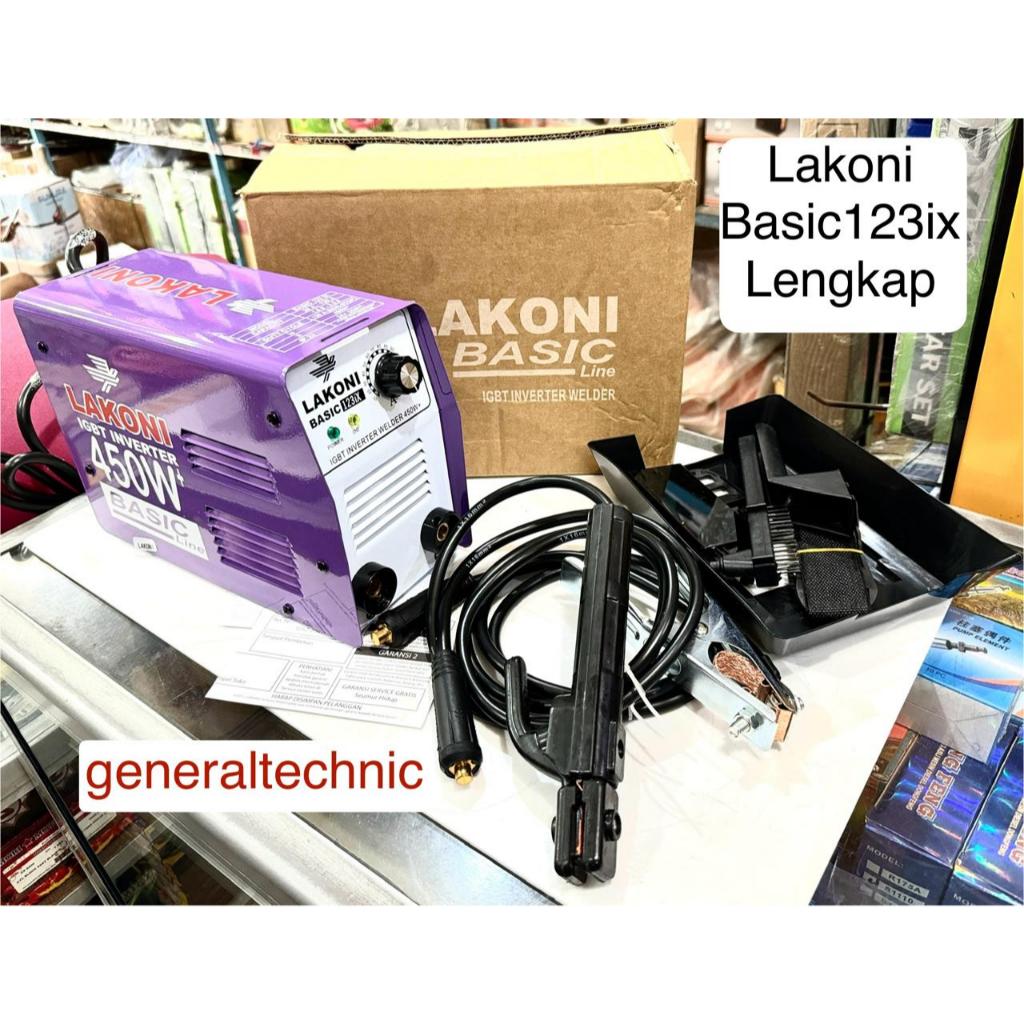 Jual Mesin Las Lakoni Basic 123ix 450Watt Inventer Las Basic 123 IX Lakoni Basic123 ix Trafo Las ...