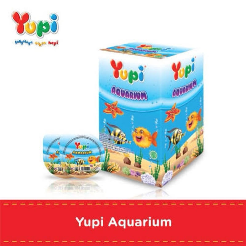 Jual YUPI AQUARIUM [1 BOX ISI 12 PCS @12G] | YUPI GUMMY CANDIES ...