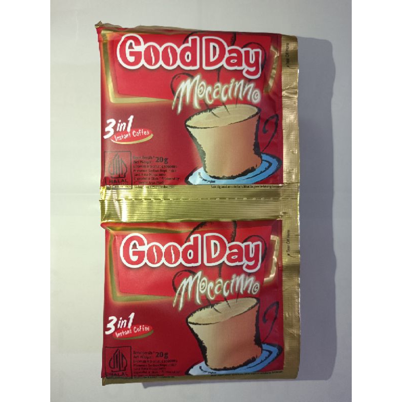 Jual Good Day 3 in 1 Renceng 10 Sachet @ 20g | Shopee Indonesia