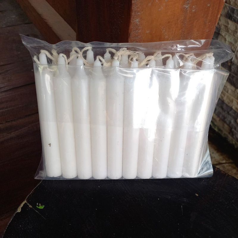 Jual LILIN PUTIH PILLAR 1pack isi 16 batang | Shopee Indonesia
