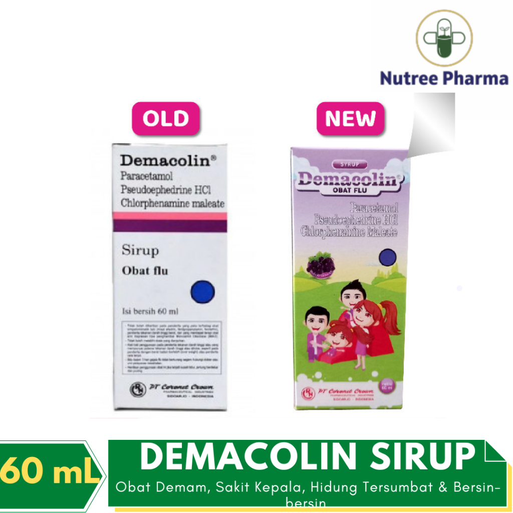 Jual Demacolin Sirup 60 ml | Obat Flu Demam Sakit Kepala | Shopee Indonesia