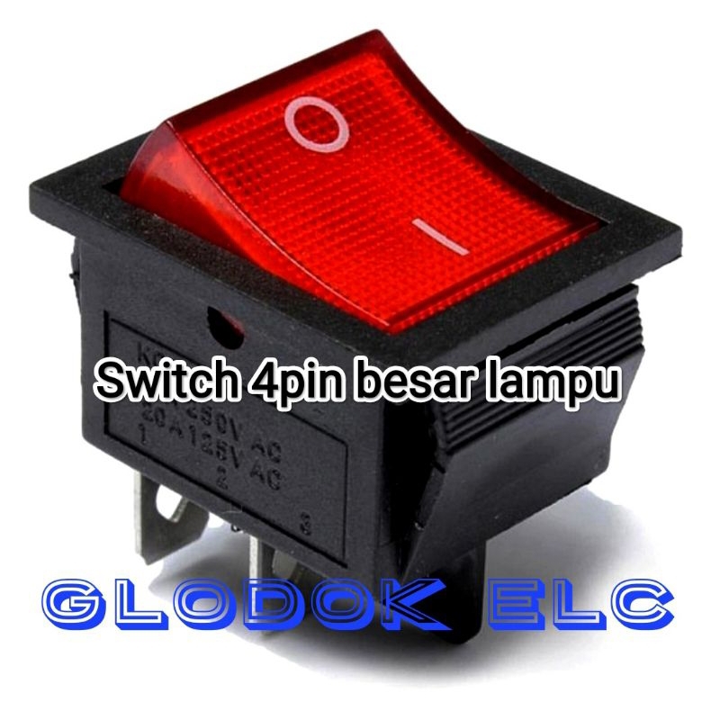 Jual Saklar Power Switch 4Pin Pin On Off Lampu | Shopee Indonesia