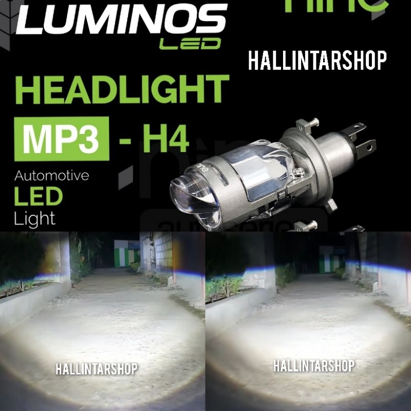 Jual LAMPU LED LUMINOS MP3 H4 MINI PROJECTOR MINI NINE AUTOSERIES ...