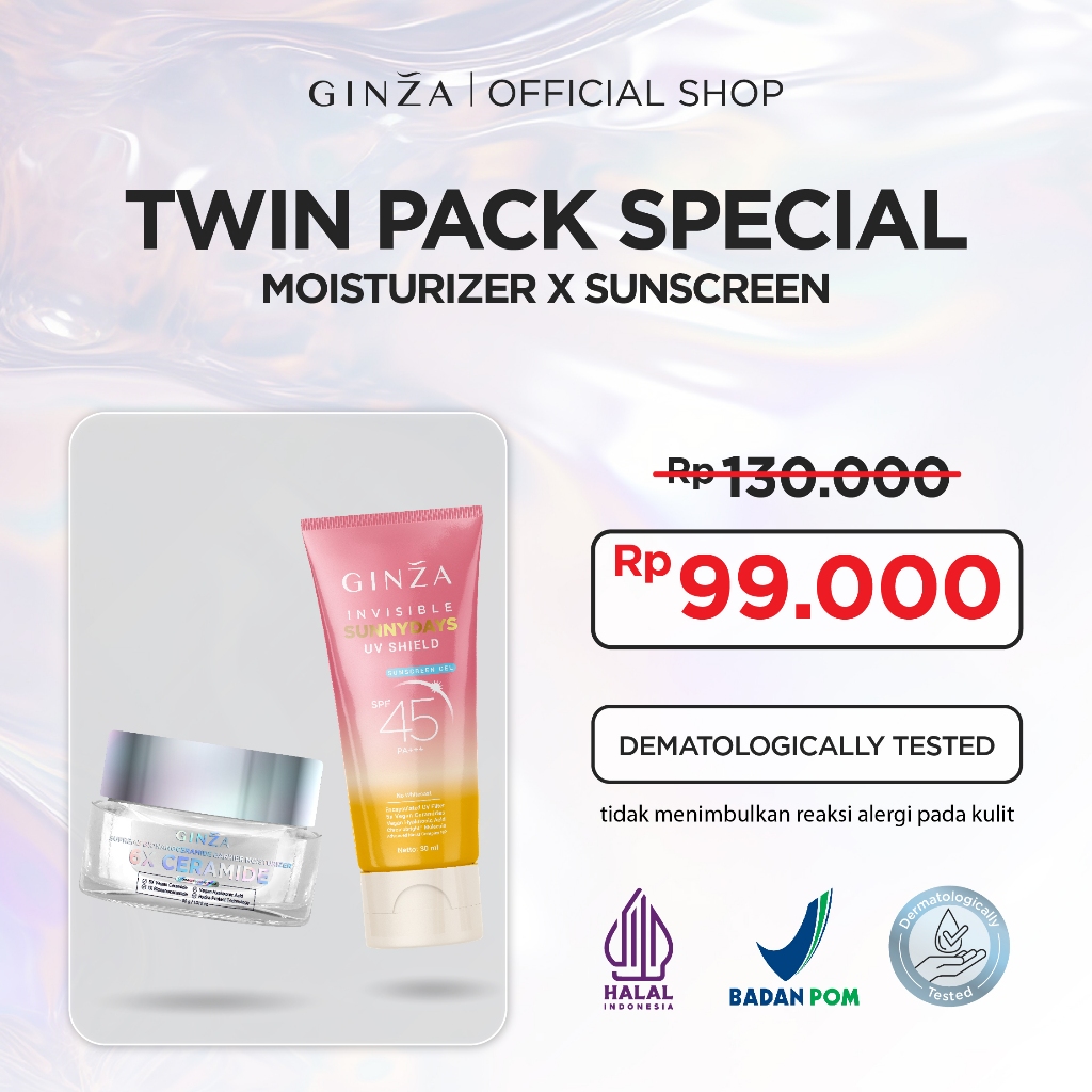 Jual [PAKET CANTIK ISI 2] GINZA 6X Ceramide Skin Barrier Repair ...