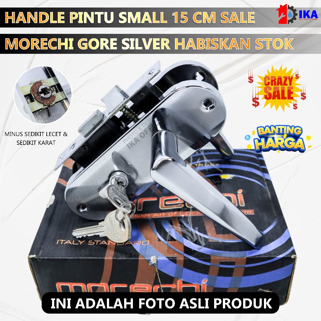 Jual CRAZY SALE Kunci Pintu Kecil Morechi Asli Handle Kecil 15cm Morechi Kunci Moreci Stainless ...