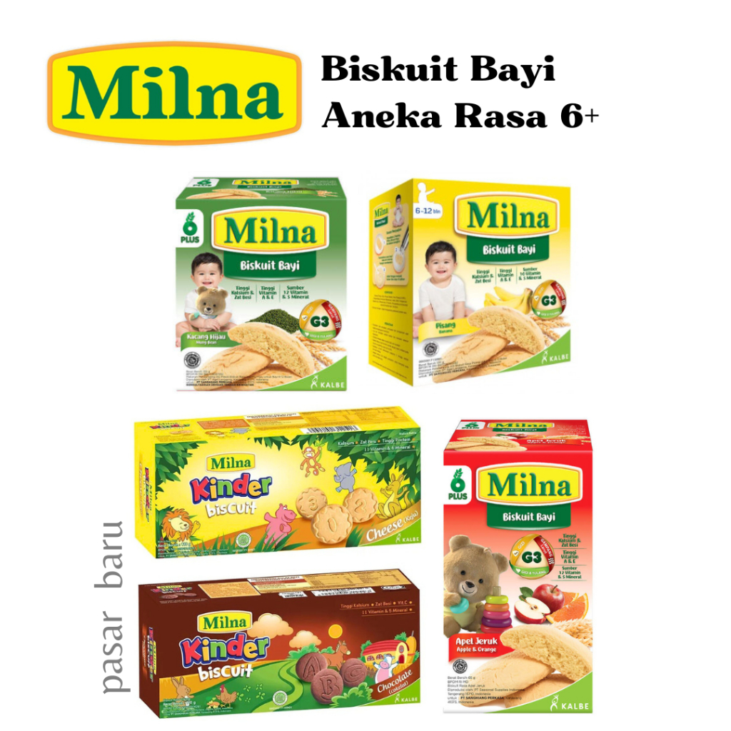 Jual Milna Biskuit Bayi - Variasi Rasa Lengkap - Milna Finger - Biskuit ...