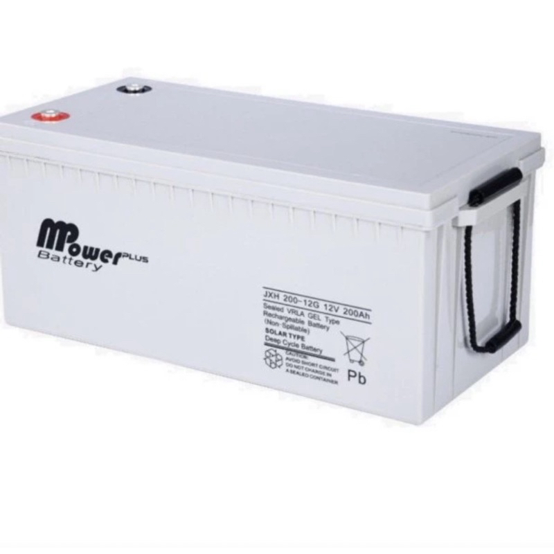 Jual Baterai UPS Mpower plus JXH 200-12G 12V 200Ah VRLA GEL Solar type ...
