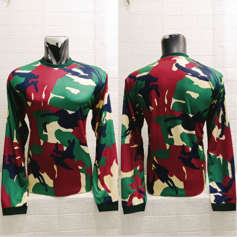 Jual KAOS JERSEY DEWASA ARMI TNI LORENG LENGAN PANJANG NEW TERLARIS DRY ...