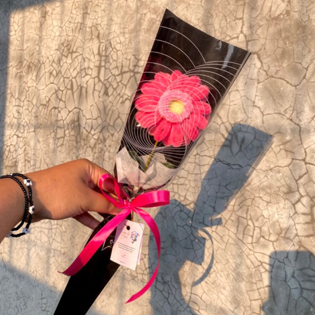 Jual INSTAN GARBERA SINGLE BOUQUET BUKET BUNGA GERBERA HERBRAS BUNGA ...