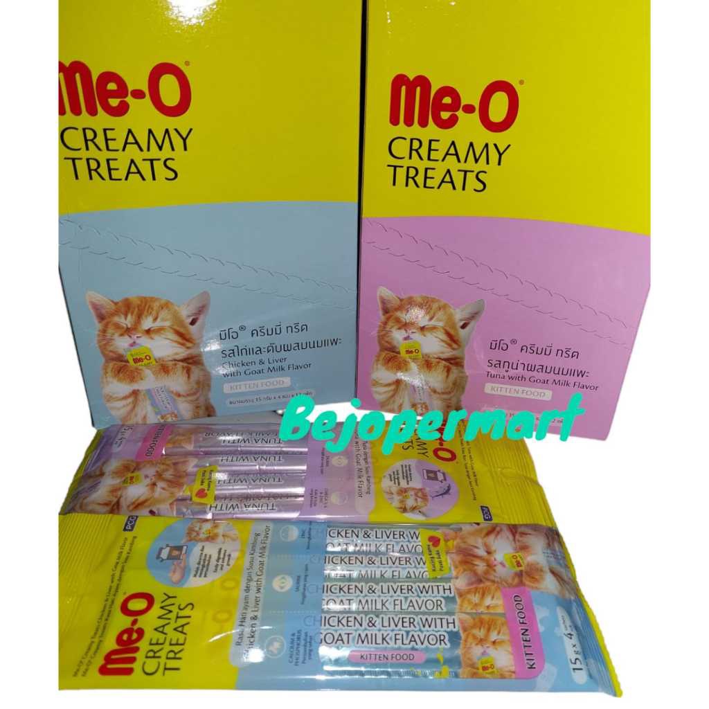 Jual Meo Creamy Treats Isi 4 MeO Snack Creamy Kitten | Shopee Indonesia