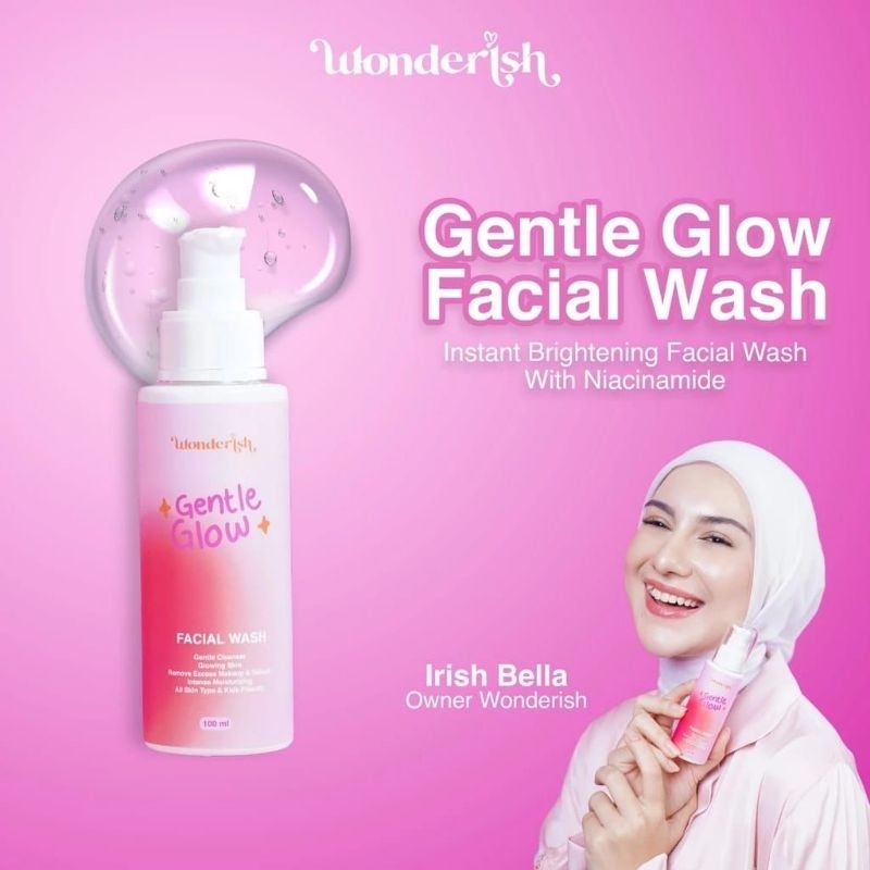 Jual Gentle Glow Wonderish Facial Wash 100ml | Skincare by Irish Bella ...