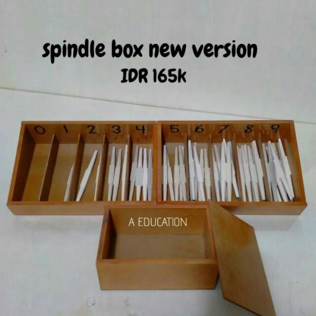 Jual SPINDLE BOX MONTESSORI KAYU WOODEN Versi Lengkap | Shopee Indonesia
