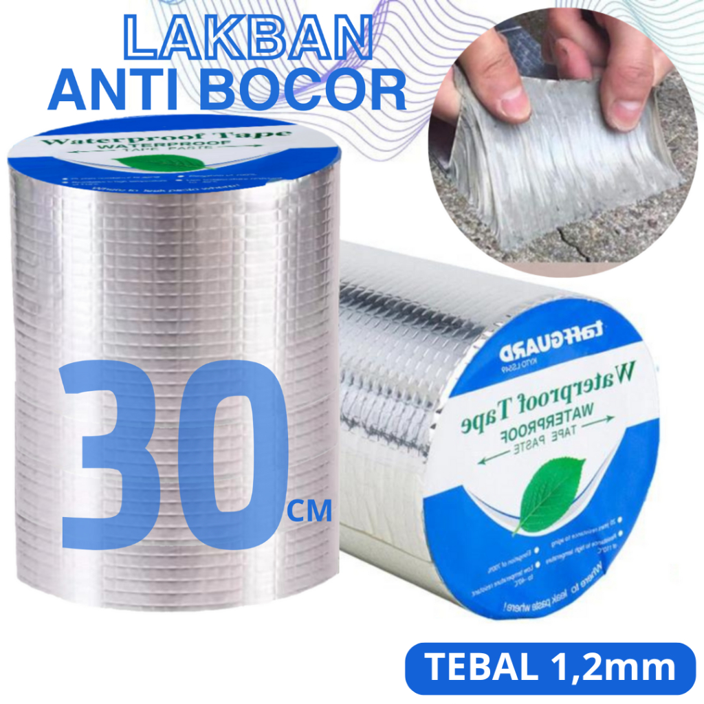 Jual [WATERPROOF] LAKBAN ANTI BOCOR ALUMINIUM ALUMUNIUM FOIL TAHAN AIR KUAT 5CM TAFFGUARD ...