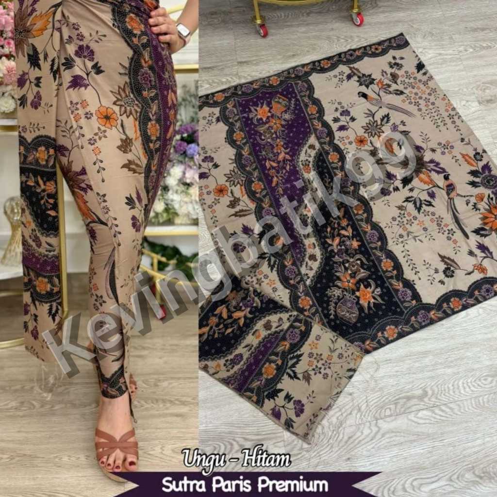 Jual KAMEN SET SELENDANG MOTIF BATIK SOPAL BAHAN SUTRA PARIS ATBM ...