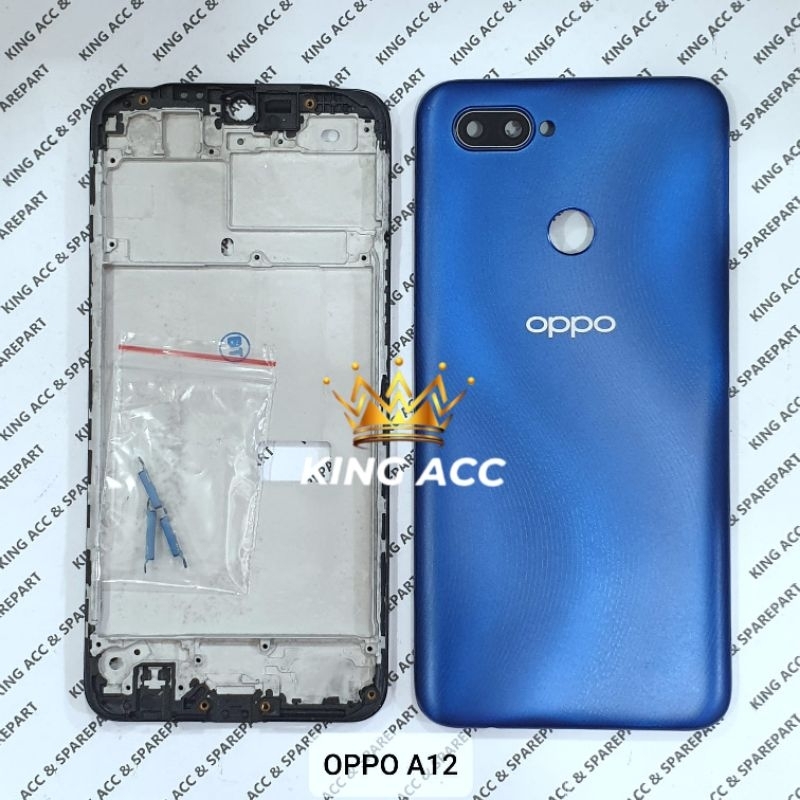 Jual CASING HOUSING FULLSET TUTUP BELAKANG OPPO A12 ORIGINAL | Shopee ...