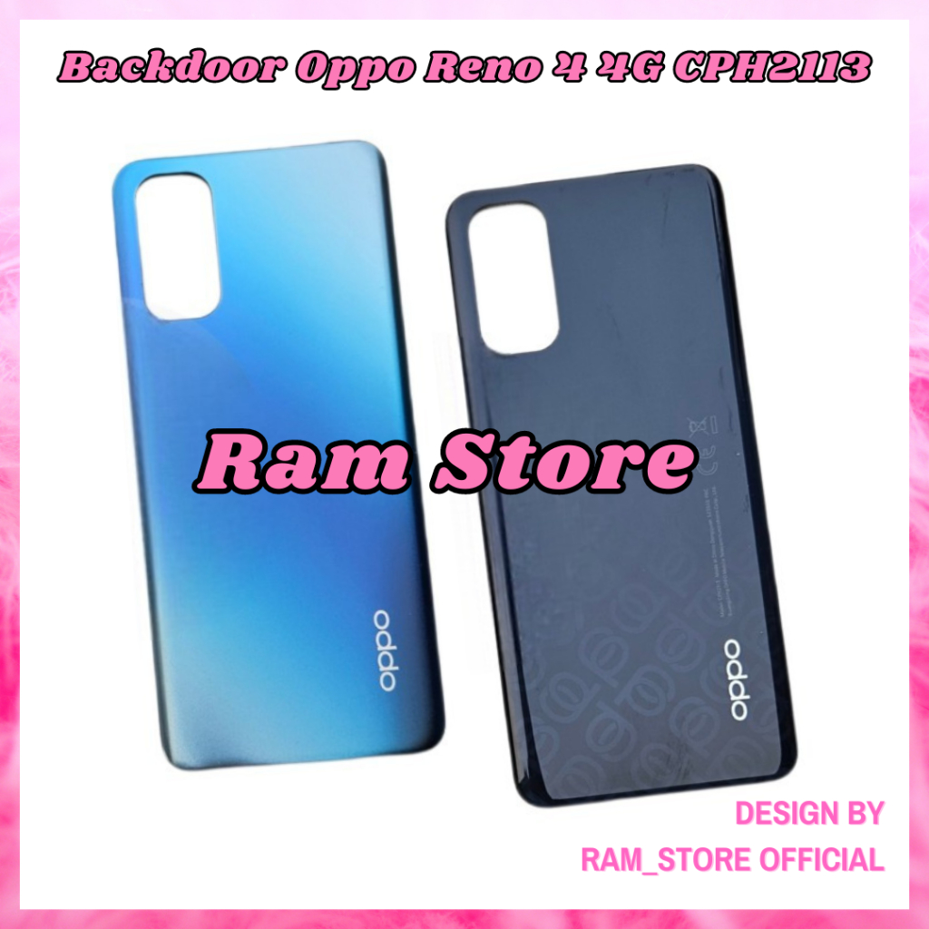 Jual Cover Backdoor OPPO RENO 4 4G CPH2113 Tutup Baterai Backcasing ...