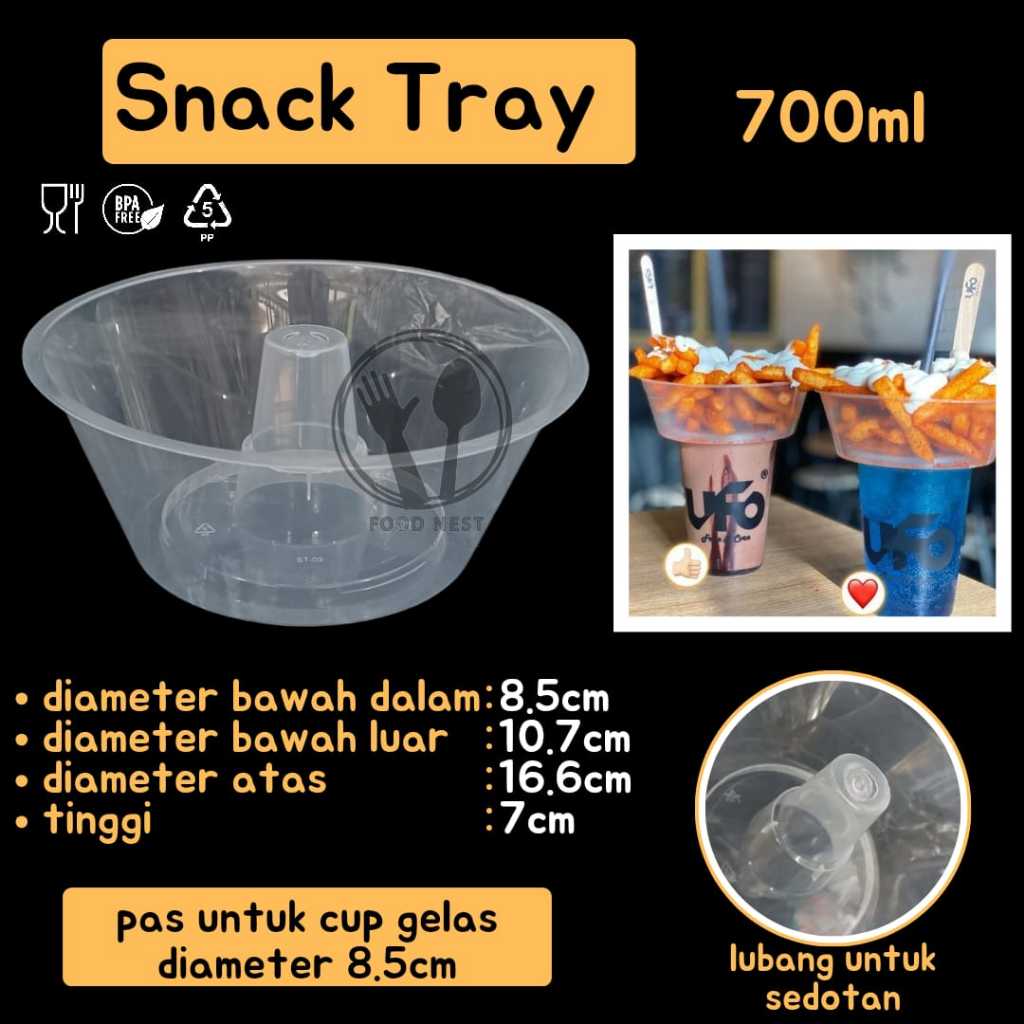 Jual [KELIPATAN 10] snack tray makanan / snack tray tempat makanan ...
