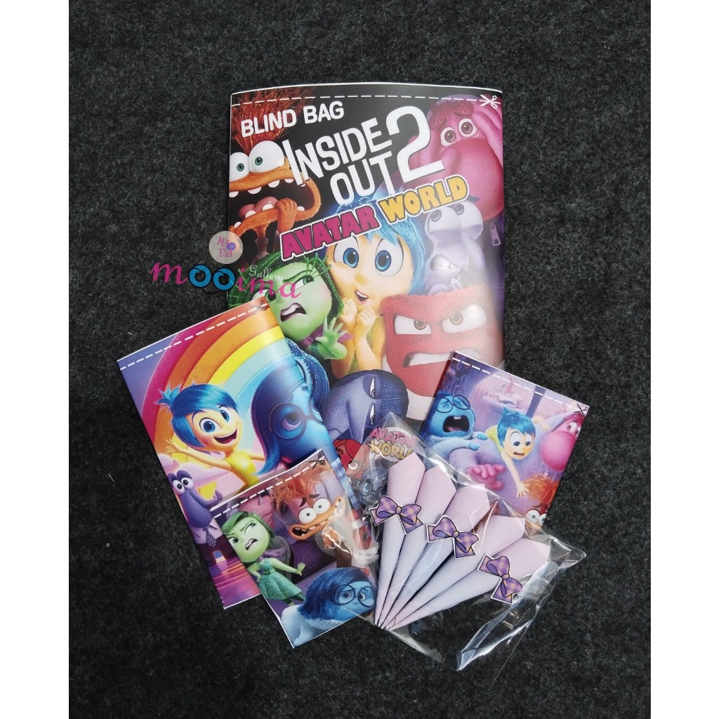 Jual Blind bag paper doll karakter inside out 2 x avatar world game ...